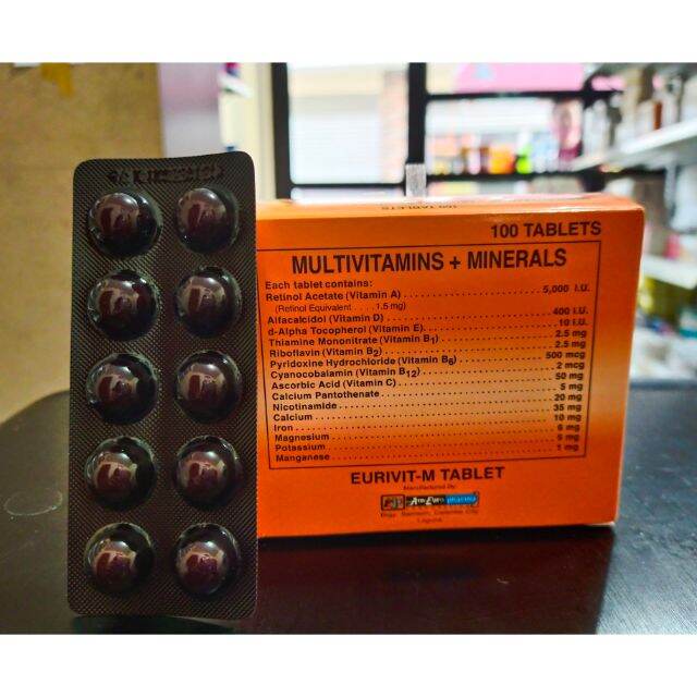 Eurivit Multivitamins tablet 100's 1box | Lazada PH