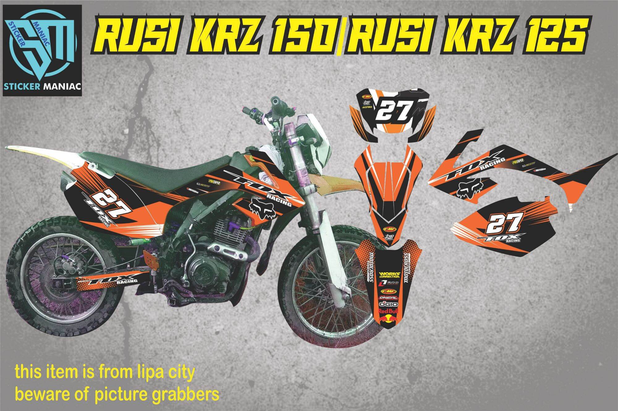 Rusi KRZ 200, Rusi KRZ 150 full body decals | Lazada PH