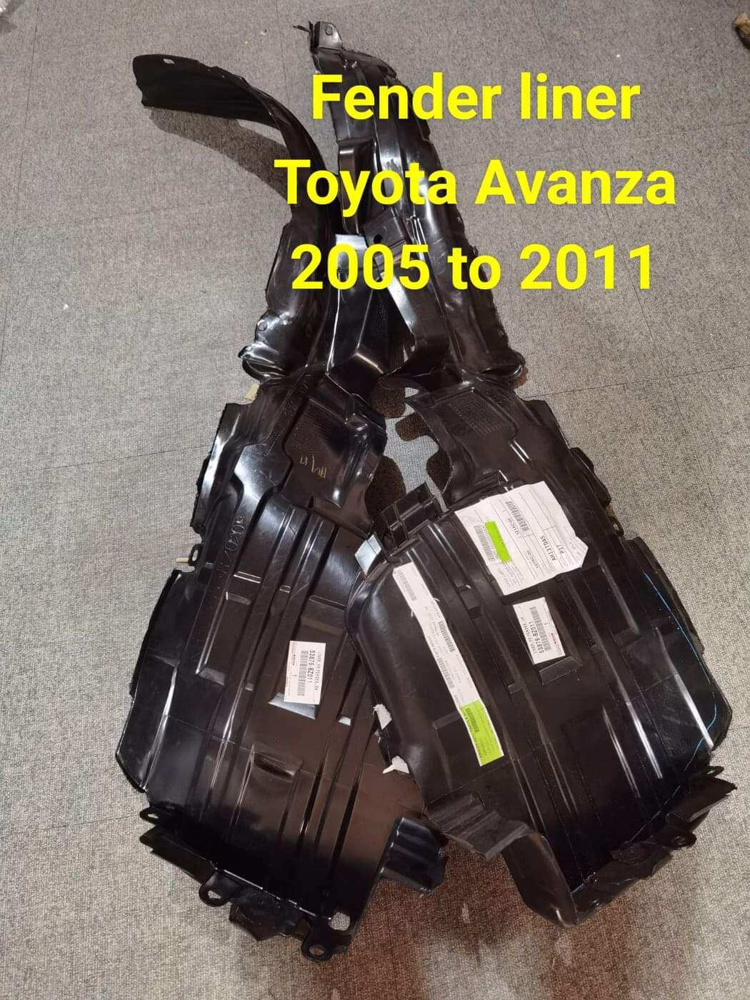 Fender liner Toyota Avanza 2005 to 2011 Yr model SET Left and right ...