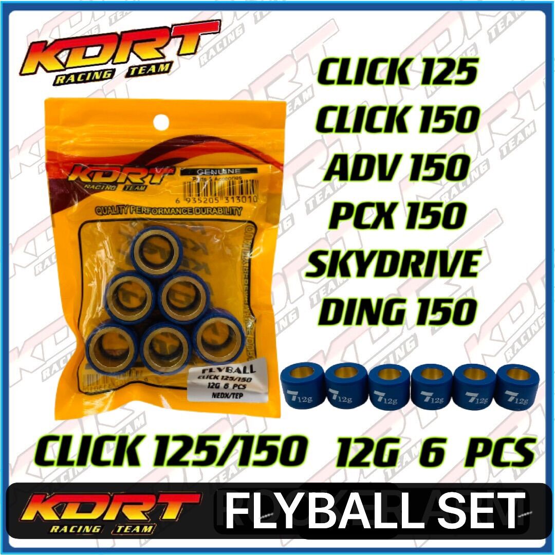 Flyball Roller Set KDRT For CLICK 125 CLICK 150 ADV 150 PCX 150 ...