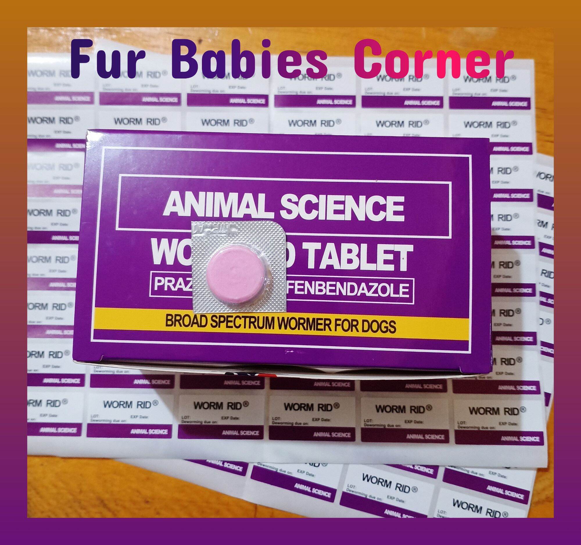 Animal Science WormRid Tablet (Dewormer) comes with Sticker - Sold PER ...