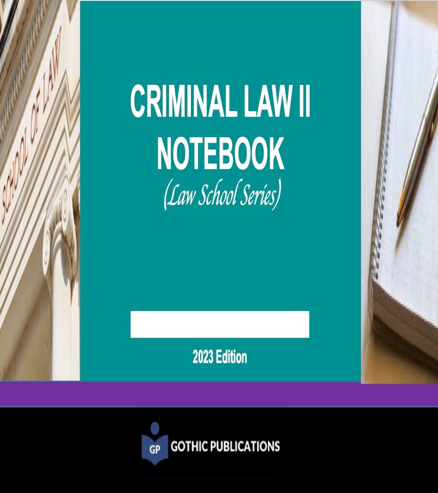 (Codal-Law School) Criminal Law II Notebook (2023 Edition) | Lazada PH