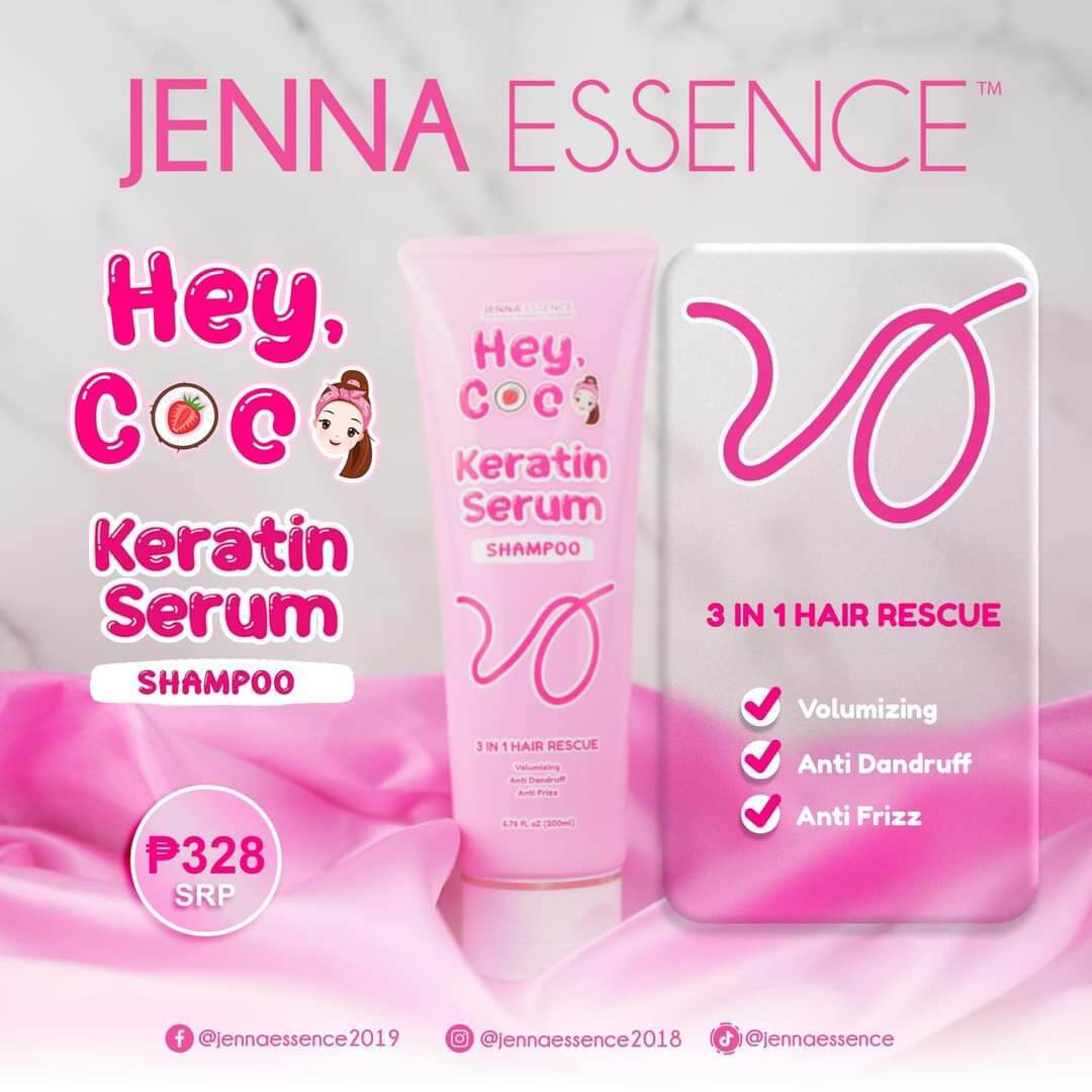 Hey Coco Keratin Serum Shampoo and Conditioner by Jenna Essence | Lazada PH