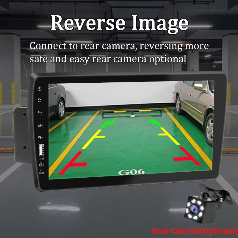 Hippcron 9 inch Car Radio Multimedia Video MP5 Player Universal 1Din HD ...