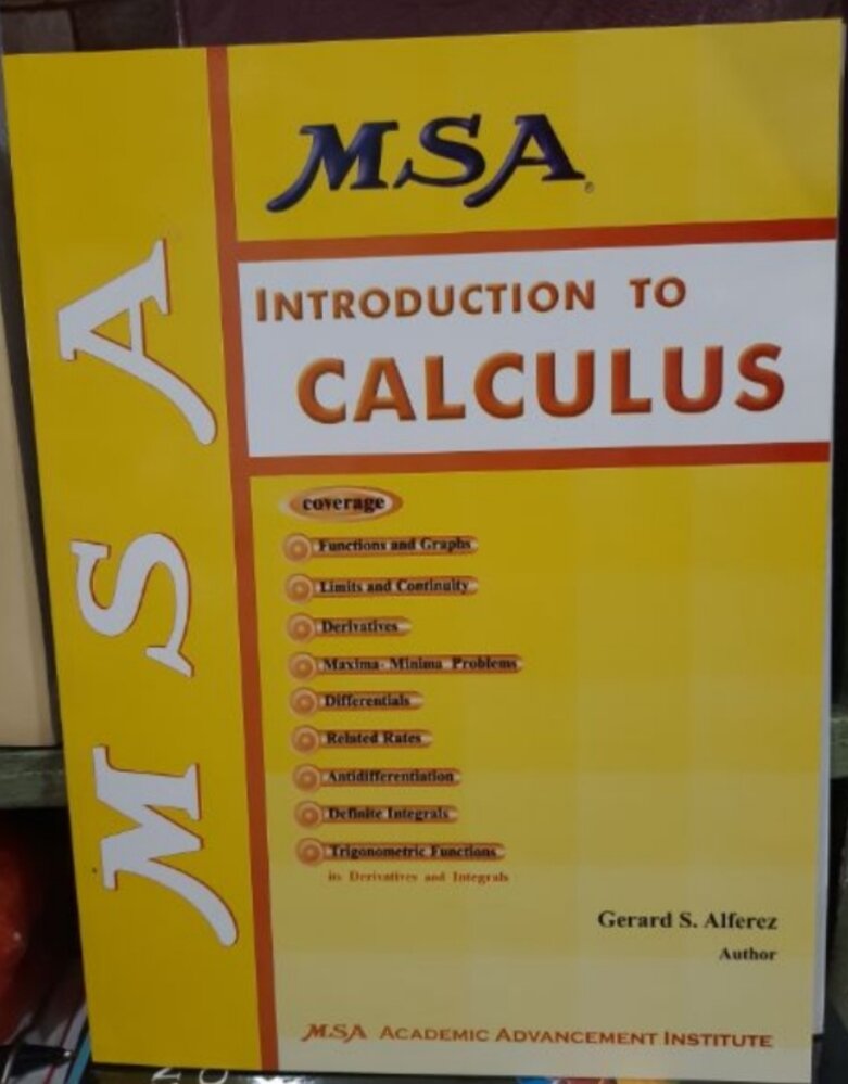 MSA Introduction to Calculus | Lazada PH