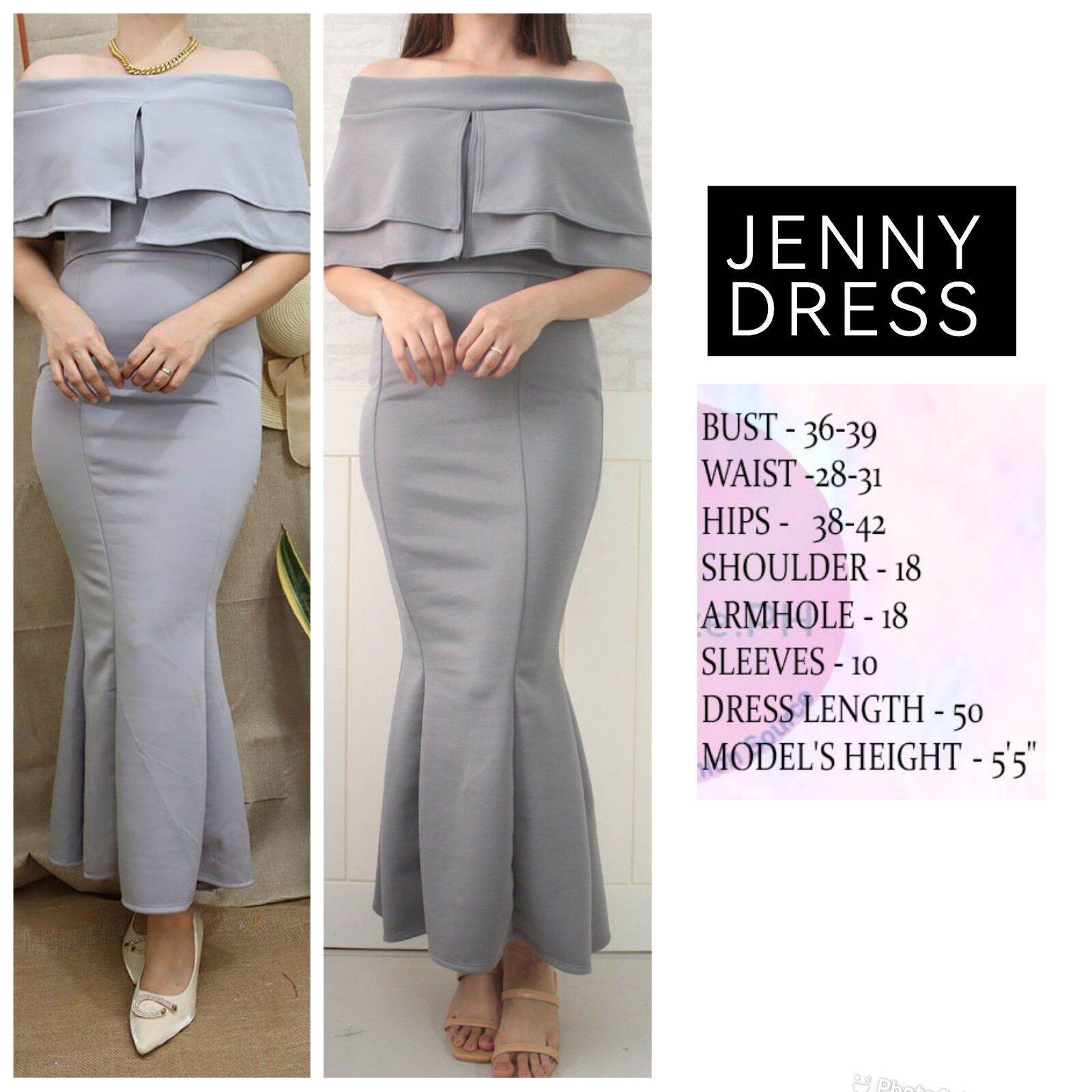 GRAY/GREY COLOR BRIDAL ENTOURAGE BRIDESMAIDS LONG GOWNS PANG ABAY ...