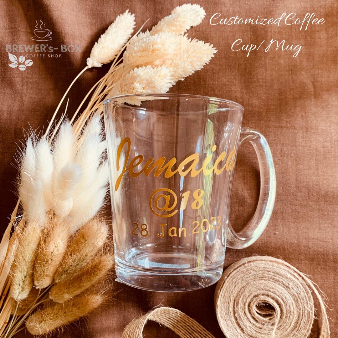 Personalized Customized Coffee Clear Mug Cup Personalized Coffee Mug Customized Glass Mug Clear Mug With Name Box Coffee Cups Mugs Lazada Lazada PH
