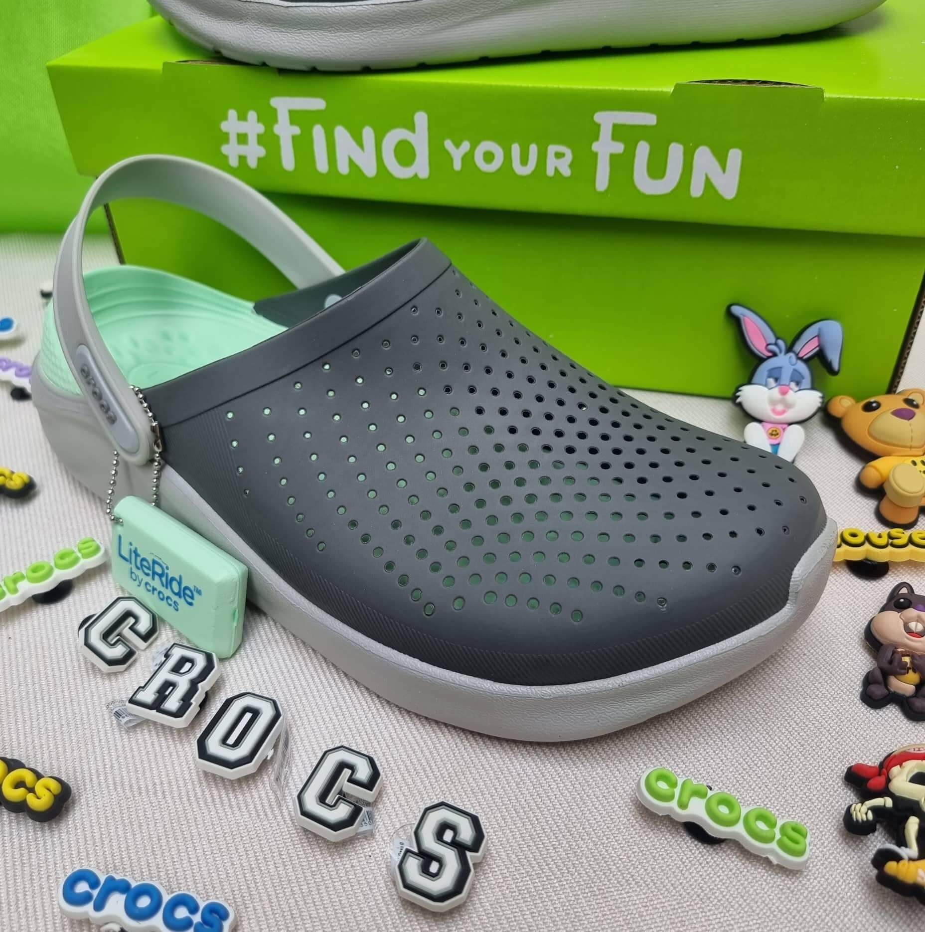 CROCS LITERIDE CLOG REGULAR PLAIN FOR MEN AND WOMEN UNISEX | Lazada PH