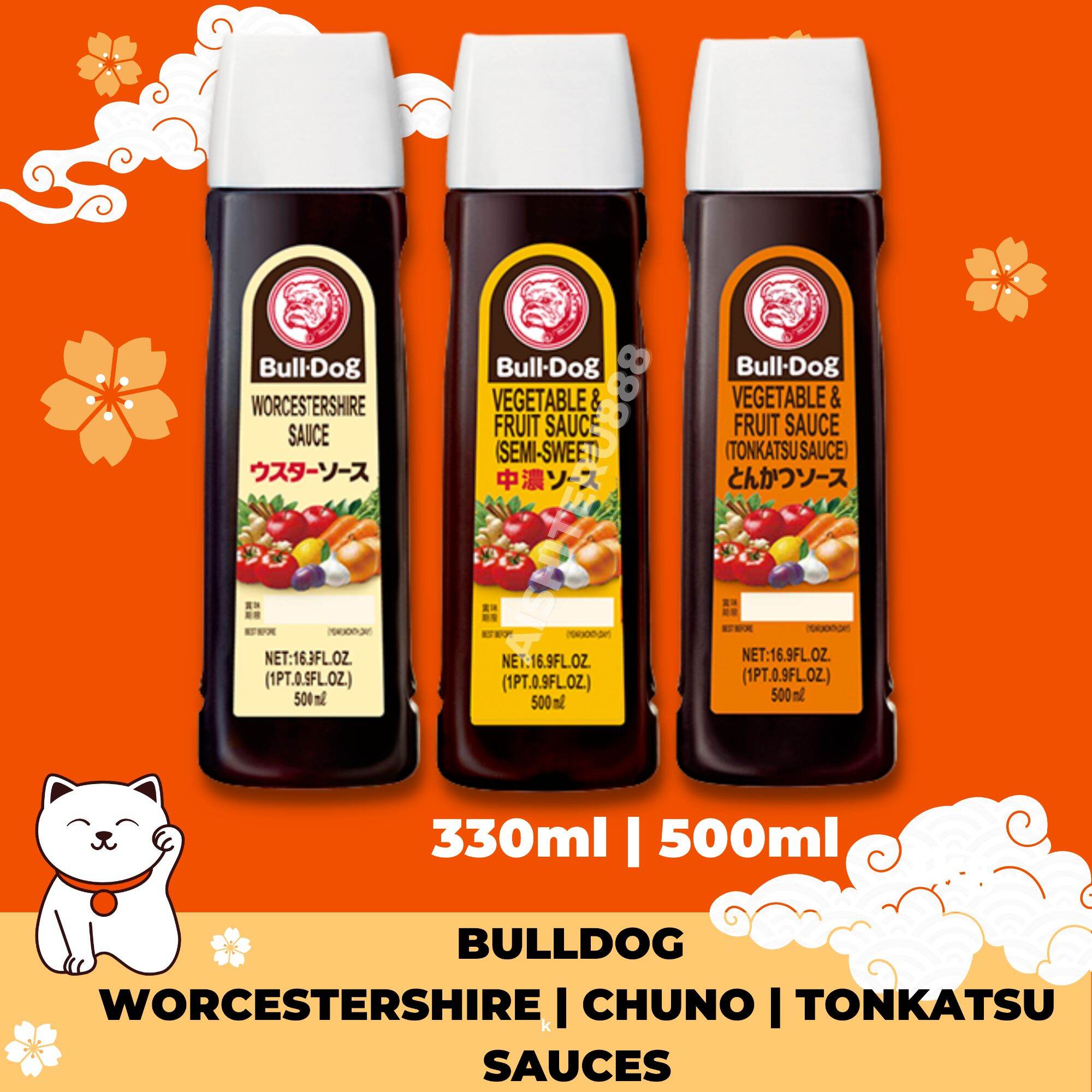Japan Bulldog Worcestershine | Chuno | Tonkatsu Sauces 300ml | 500ml ...