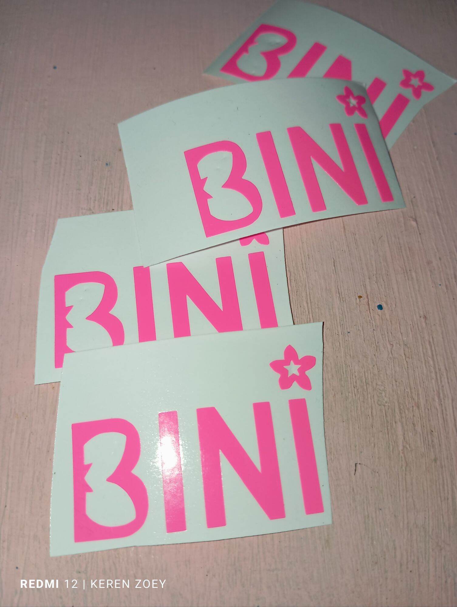 BINI LOGO VINYL STICKERS | Lazada PH