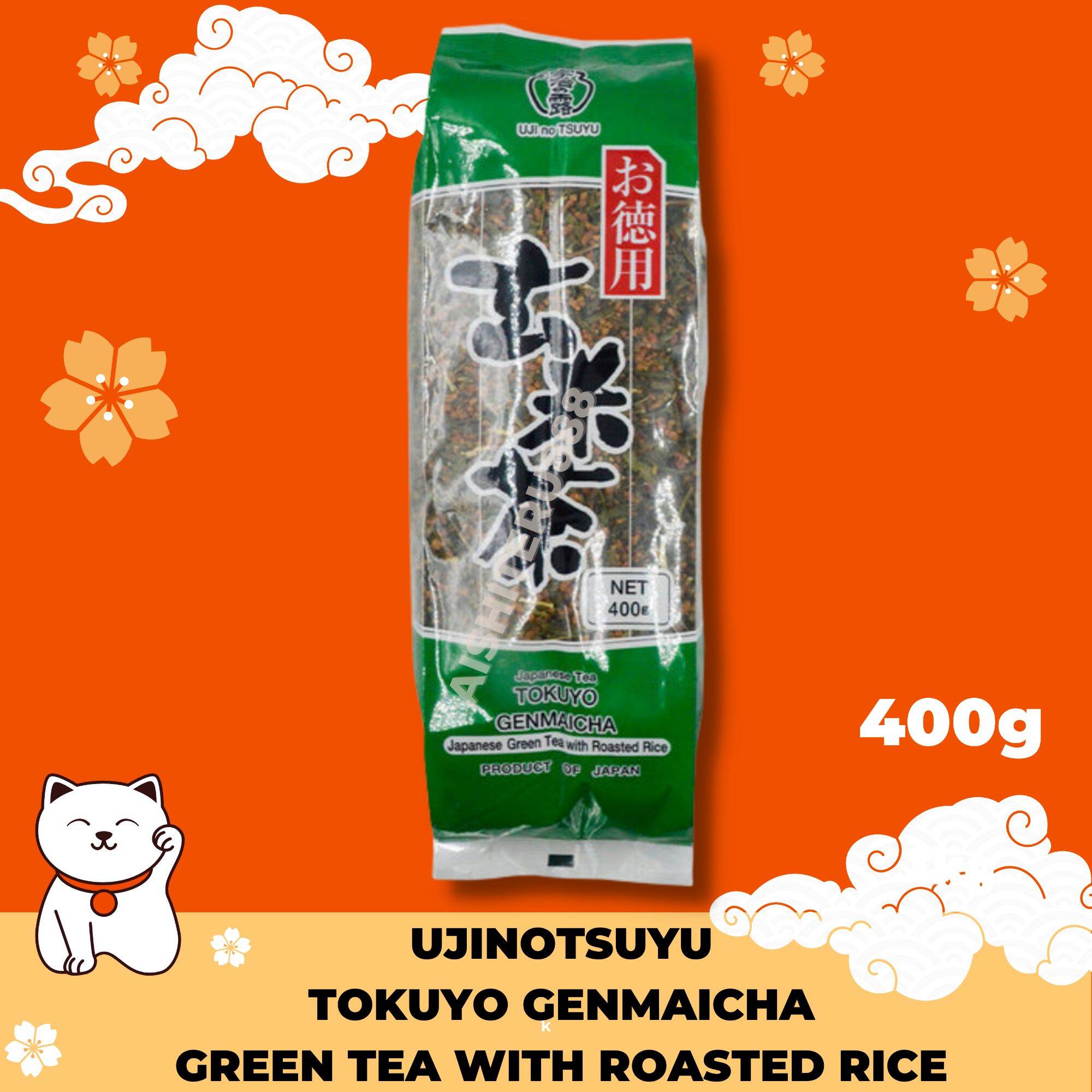 Japan Ujinotsuyu Tokuyo Genmaicha Green Tea with Roasted Rice 400g ...