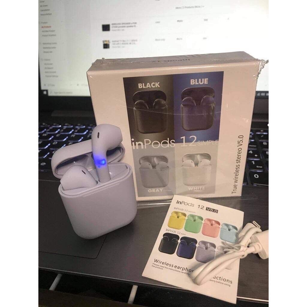 Inpods Bluetooth Earphones 5.0 Macaroon Wireless Inpods Sport Earbuds ...