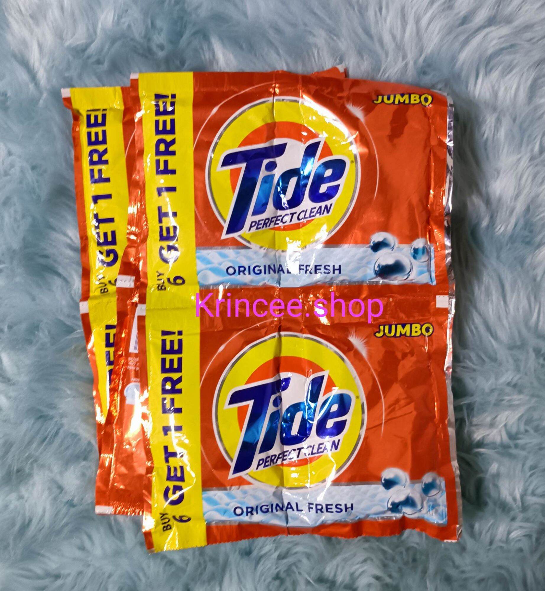 TIDE Laundry Powder Detergent Original Fresh 74g x 6 | Lazada PH