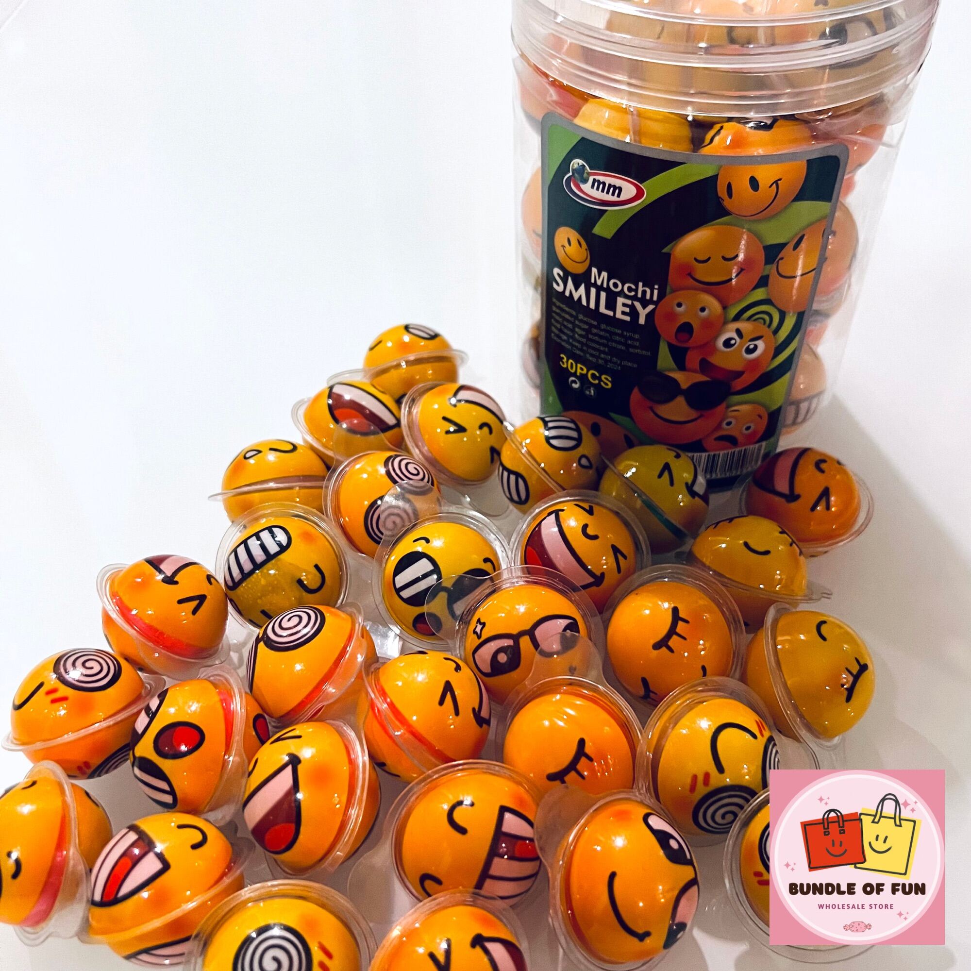 30 pieces Smiley Gummy Balls with Jam / Party Giveaways / Lootbag ...