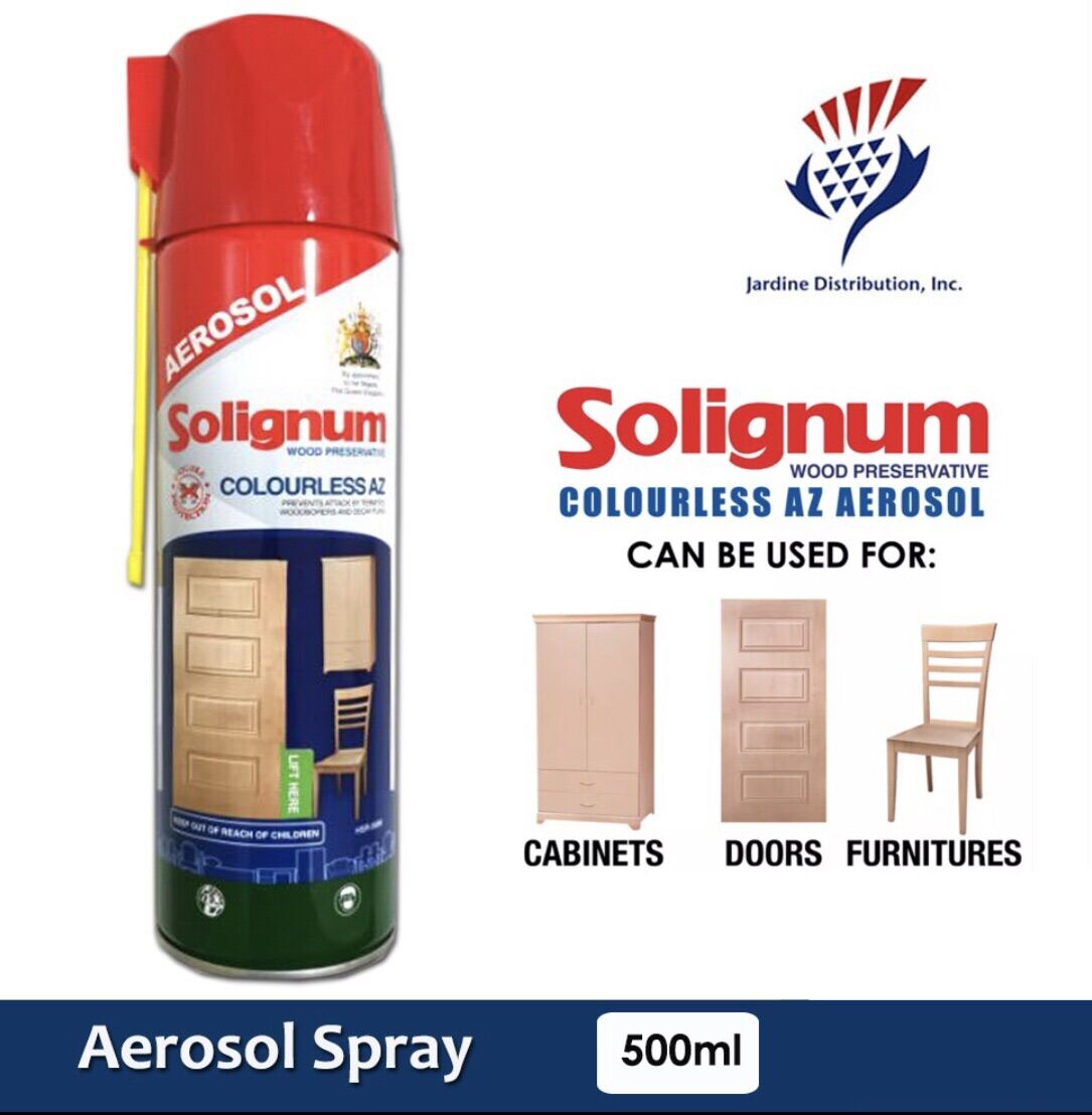 SOLIGNUM AEROSOL SPRAY TERMITE KILLER COLOURLESS AZ 500ML WOOD ...