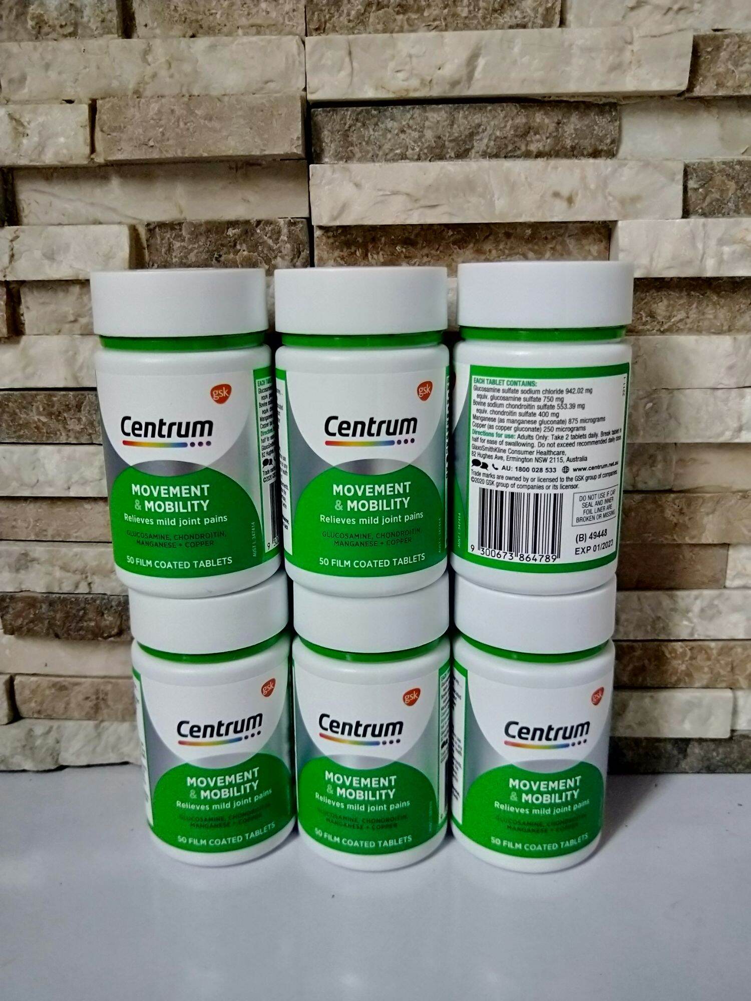 Centrum Movement and Mobility 50 Coated Tablets January 2023 expiration ...