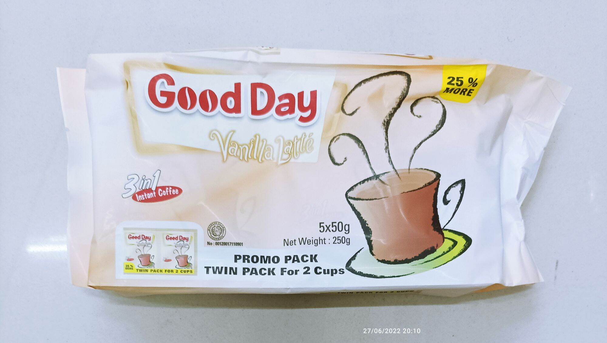 Good Day Vanilla Latte 3-in-1 Instant Coffee 5 x50g | Lazada PH