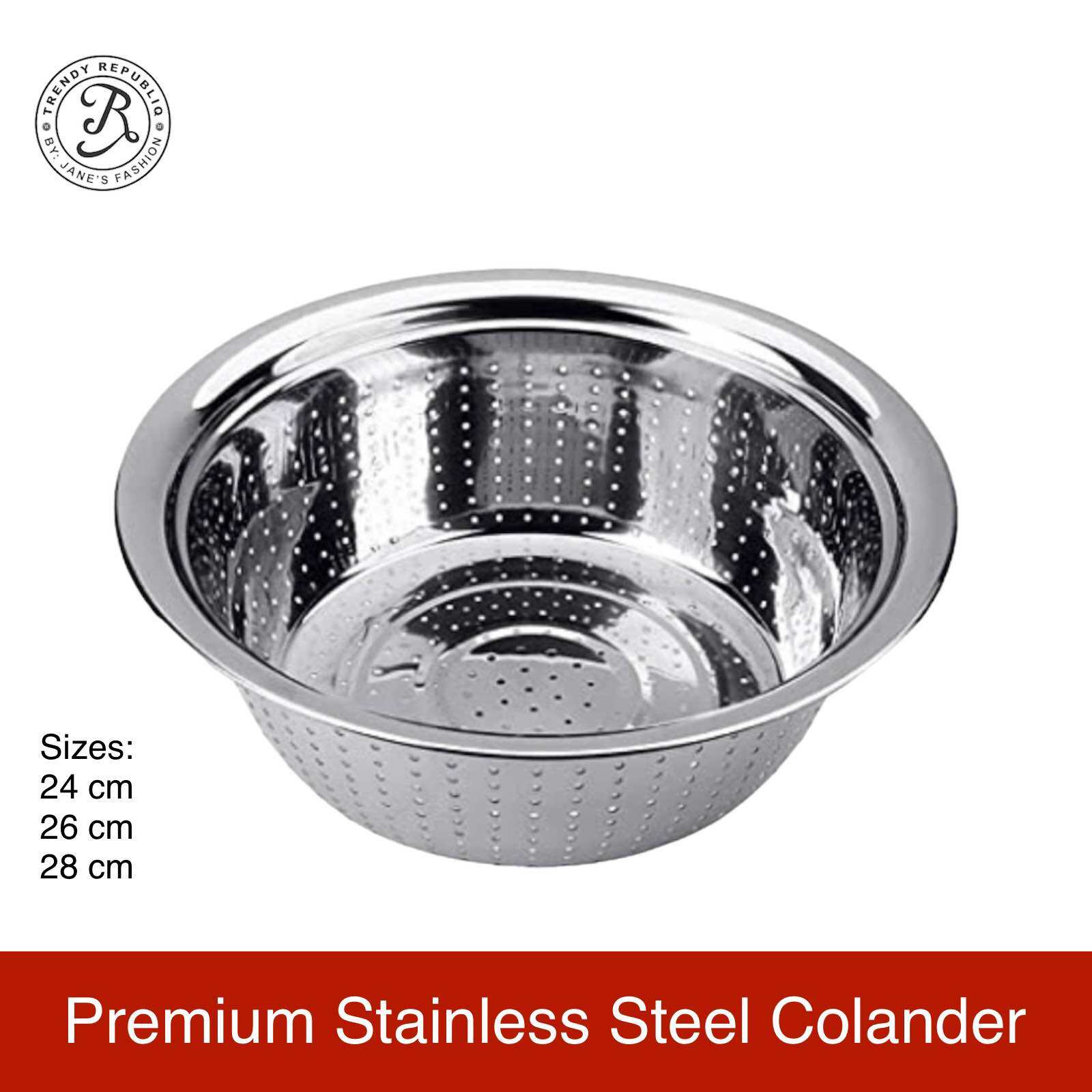 Premium Stainless Steel Colander Strainer | Lazada PH