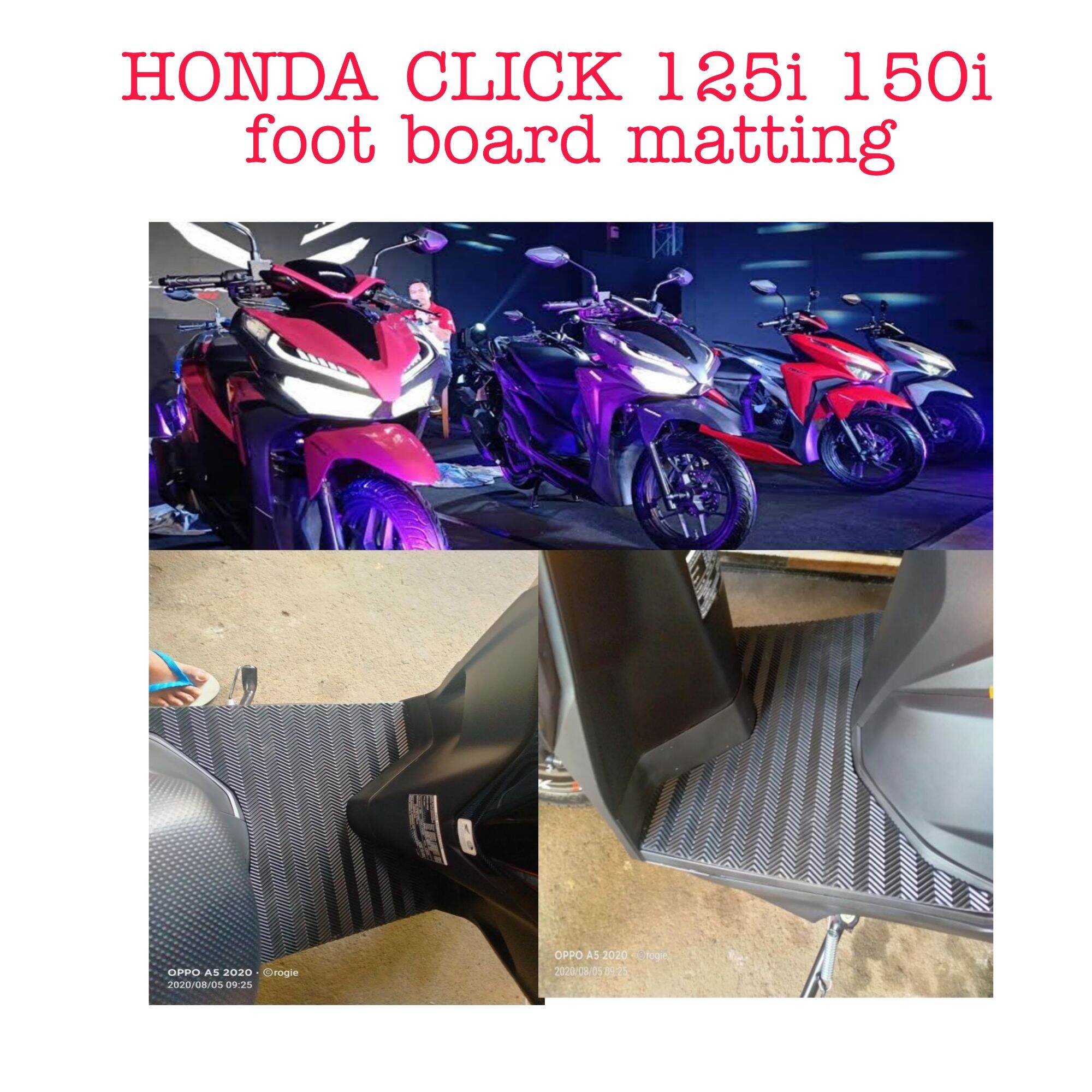 honda click matting v2 125/150i solid rubber matting footboard cover ...