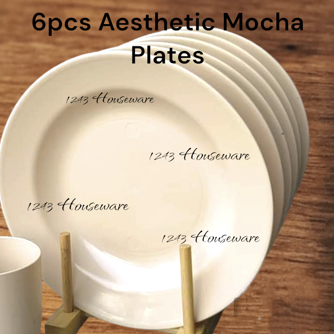 6pcs BASO 6pcs PLATO SET Aesthetic Mocha New Collections | Lazada PH