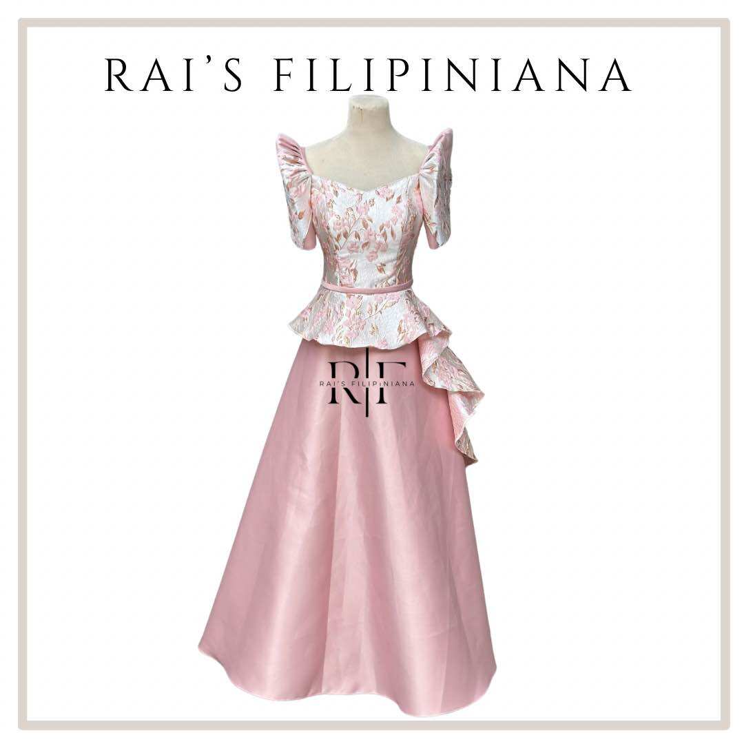Modern Filipiniana Dahlia Dress Raffles | Lazada PH
