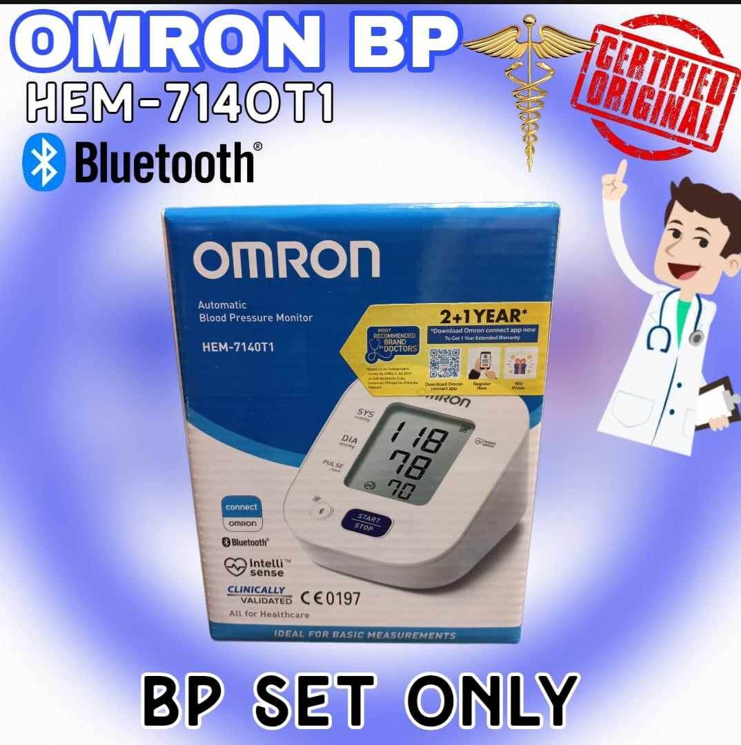 OMRON HEM 7140T1 AUTOMATIC BLOOD PRESSURE MONITOR (W/BLUETOOTH) | Lazada PH