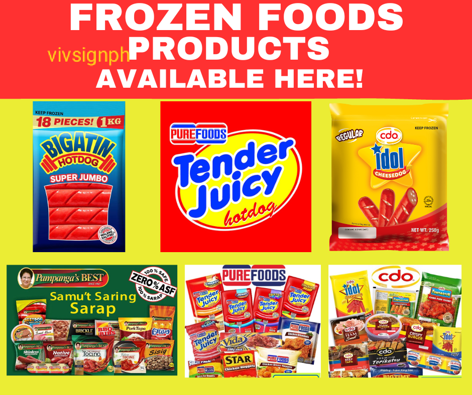 Tarpaulin Frozen Food Products 18x24inch high quality glossy makapal ...