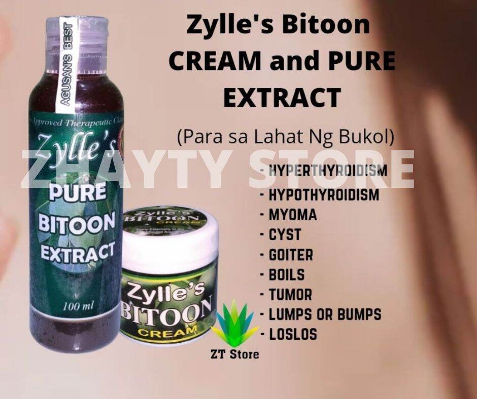 Zylle's Bitoon Cream and Pure Extract Set Para sa Lahat ng Bukol ...