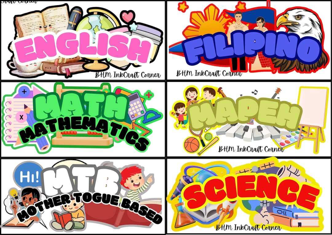 Customized Subject Label Sticker ( MAKABANSA DESIGN ) | Lazada PH