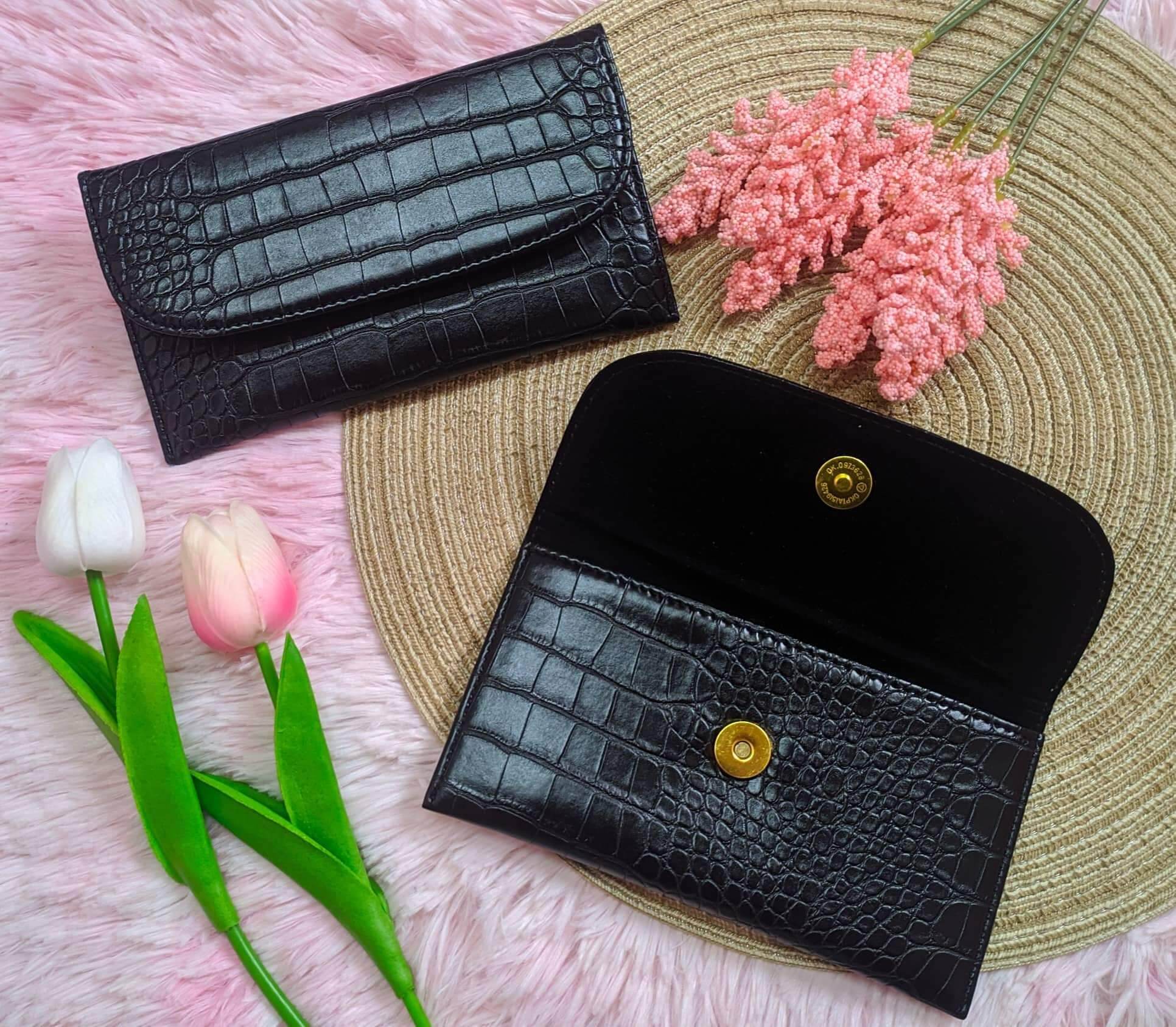 CROCO DESIGN ENVELOPE WALLET HIGH QUALITY MARIKINA MADE WALLET | Lazada PH