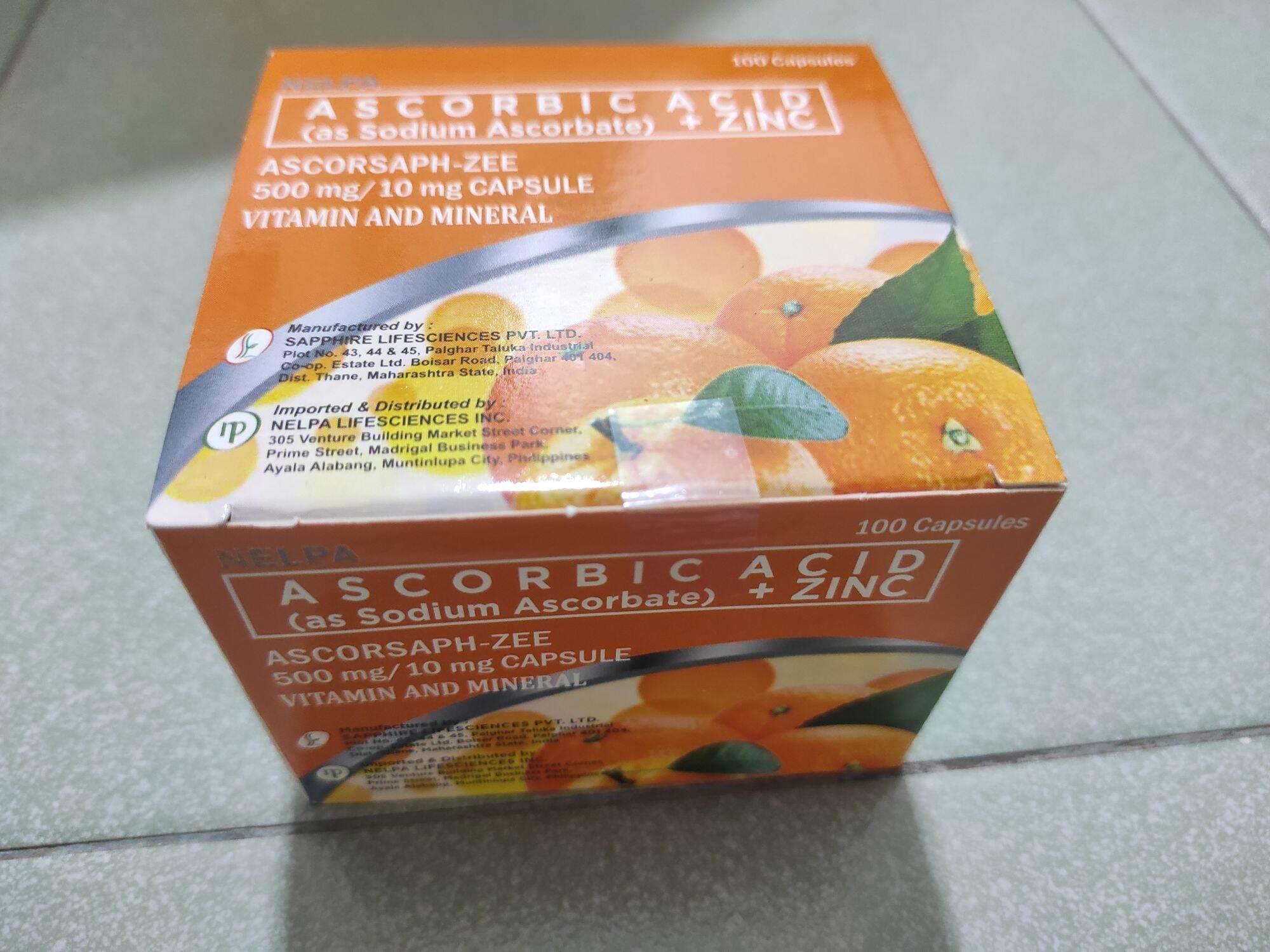 Vitamin C Sodium Ascorbate + Zinc 1 box (100 capsules) Xtracee Plus ...