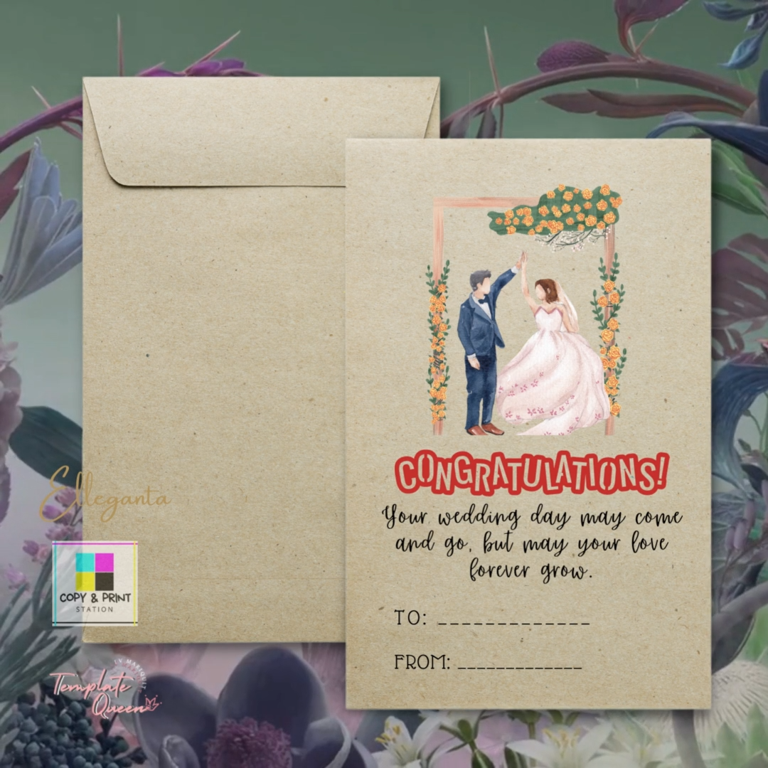 Customized Money Envelope for Wedding 15 PCS | Lazada PH