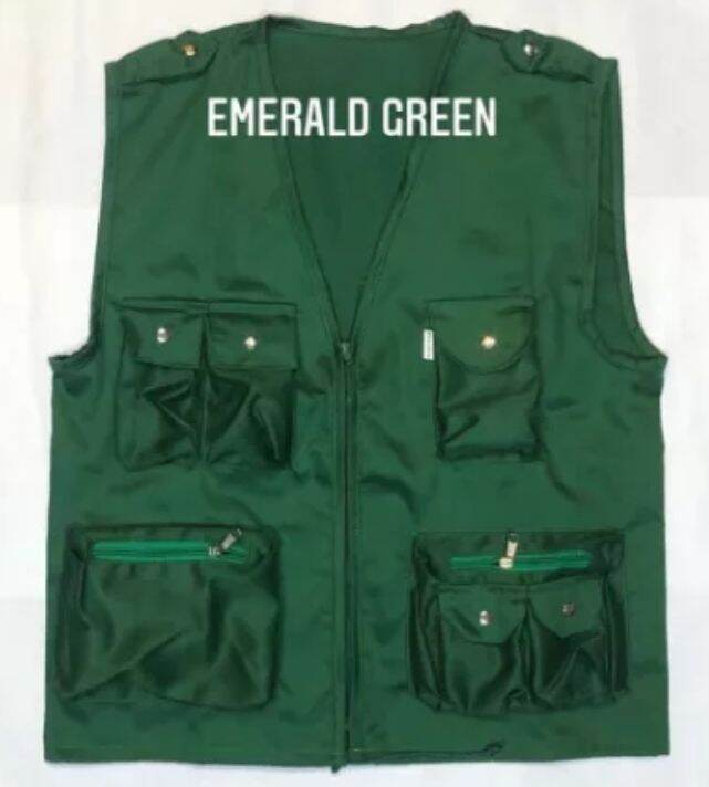Chaleco Vest Full Pocket (Election Vest,Toda,Tanod,) Green,Blue, Black ...
