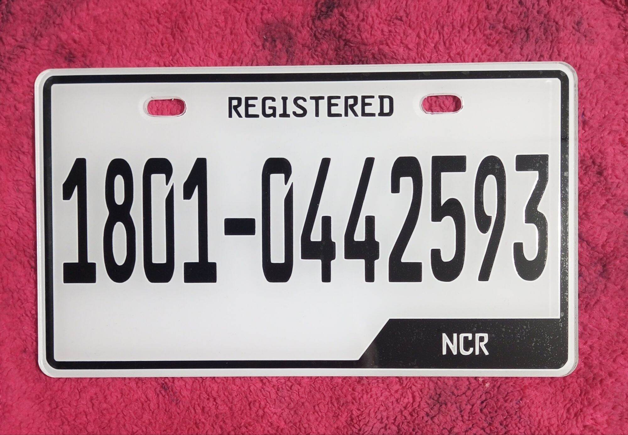 Motorcycle Temporary Plate Number (Acrylic) | Lazada PH