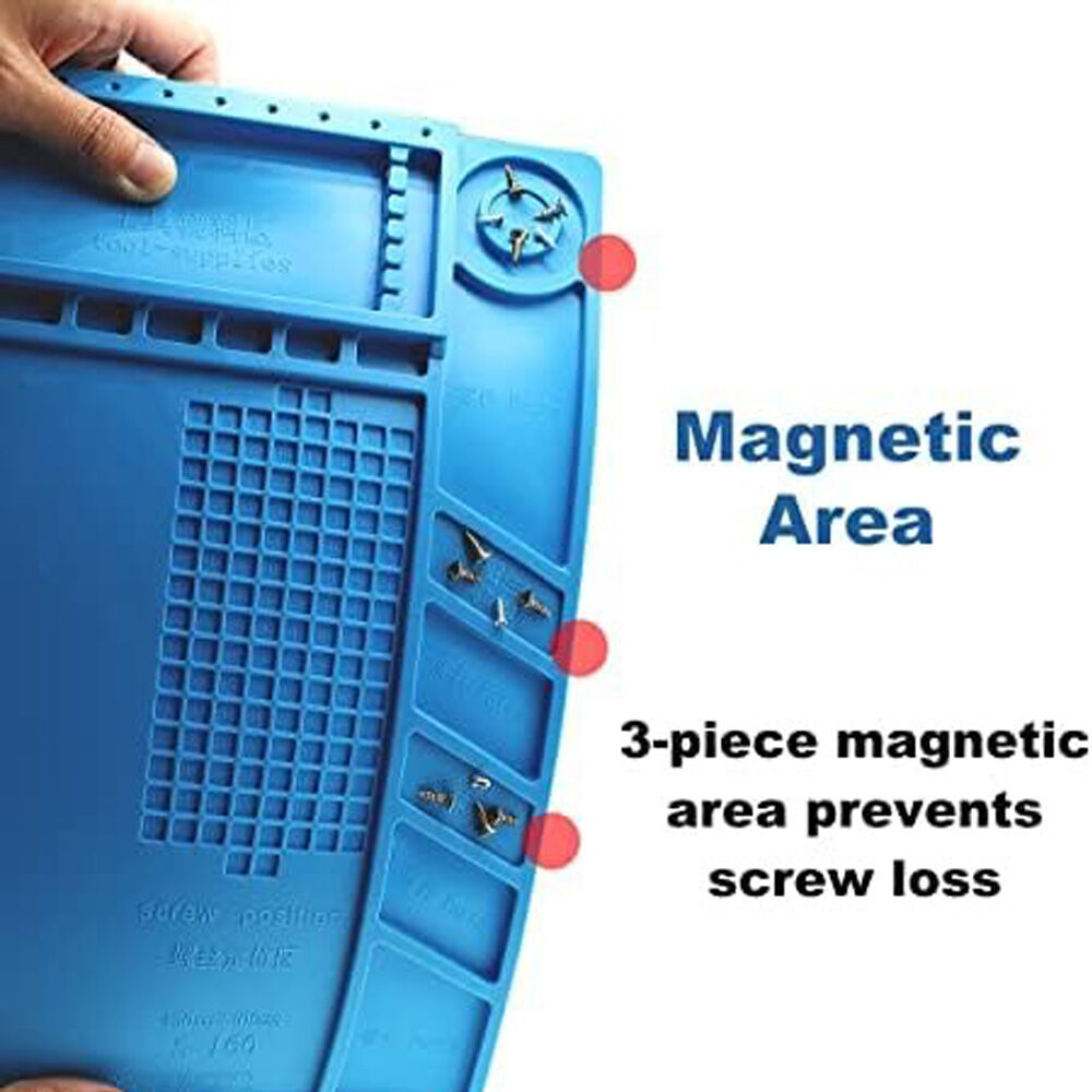 500℃ Heat-Resistant Soldering Station Silicon Mat Work Pad Desk ...