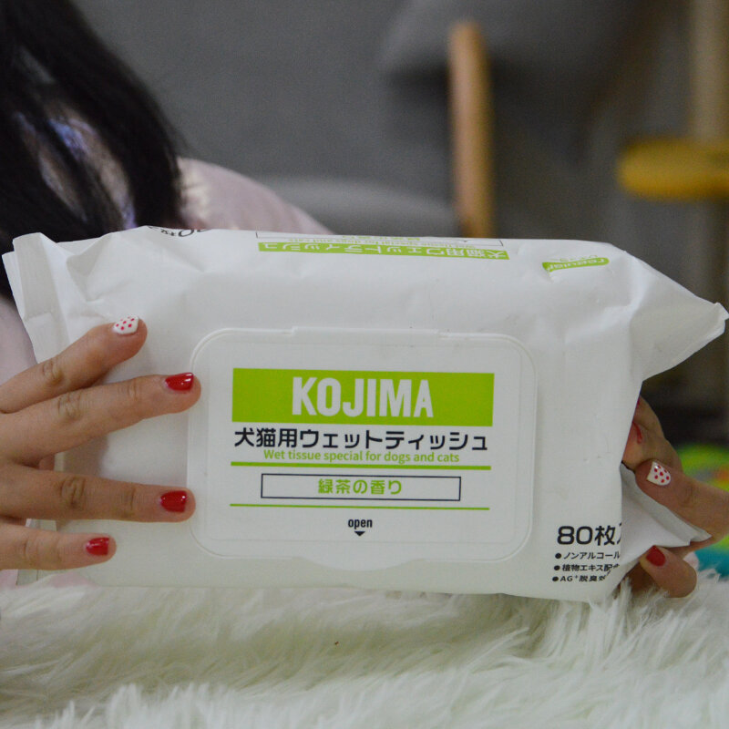 Japanese Kojima Cat and Dog Deodorant Tear-Removing Wipes Three ...