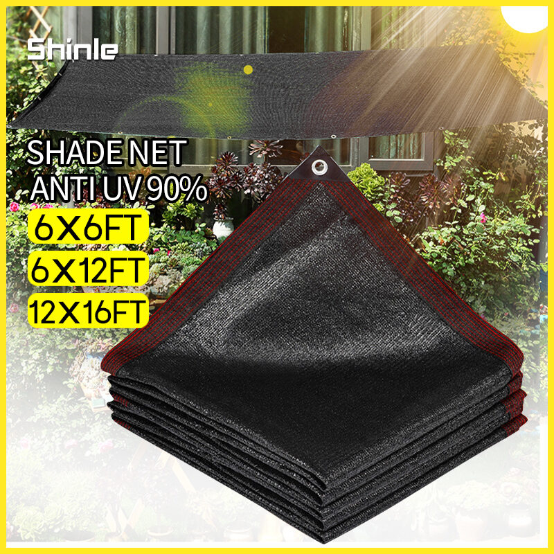 shade net for plant Anti UV 90% Sunshade Net black garden sun shade ...