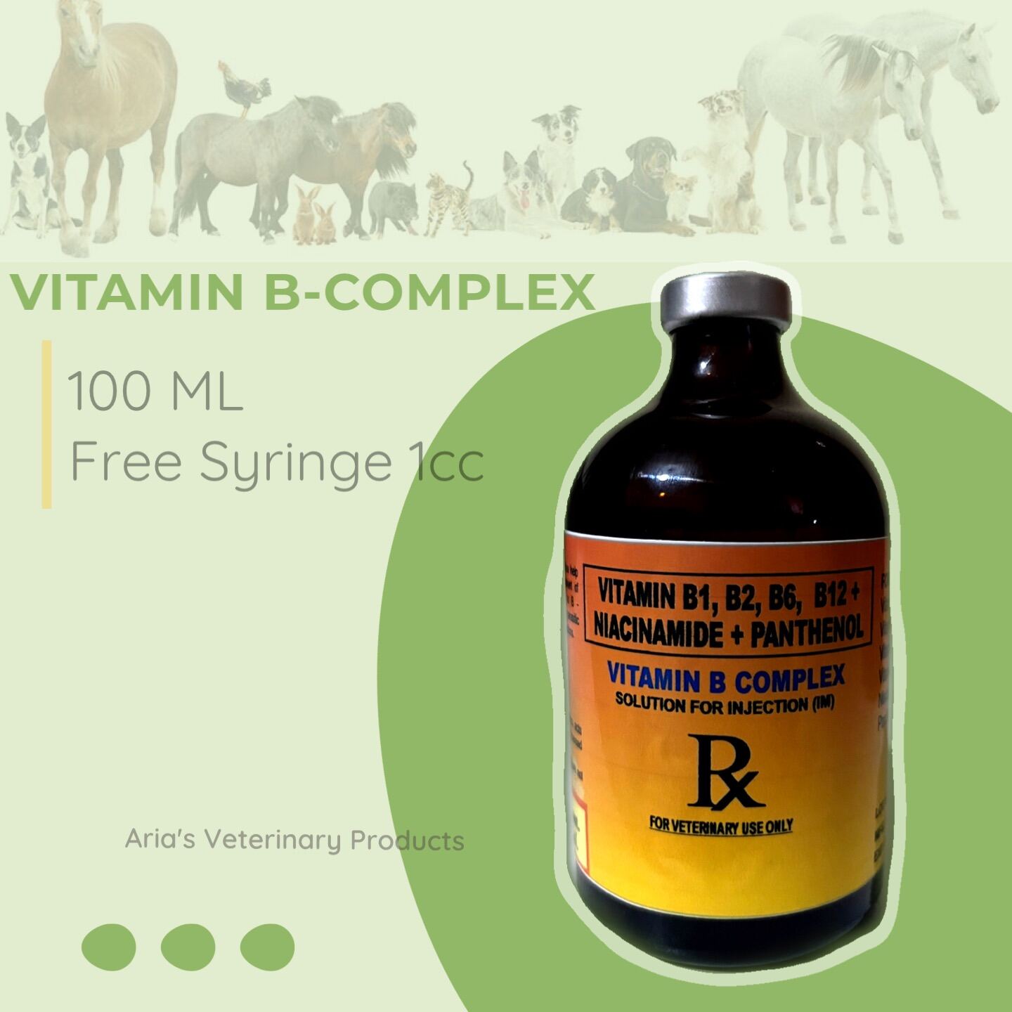 VITAMIN BCOMPLEX PLAIN FOR ANIMALS Free Syringe | Lazada PH