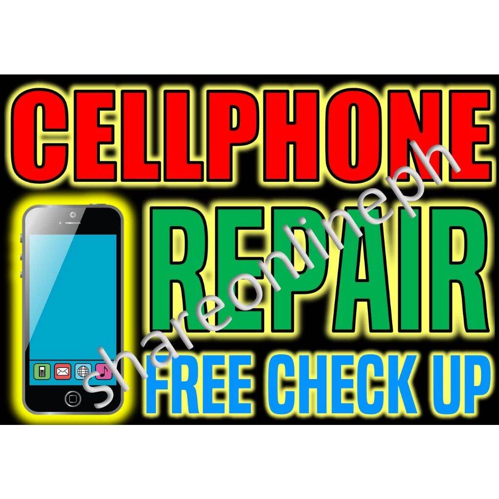 Cellphone Repair Cellphone Accessories LCD Laminated Signage Sign ...