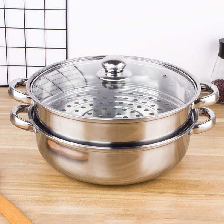 Stainless Steel Steamer & Soup Pot for Steamed Buns 304 Thick | Lazada PH