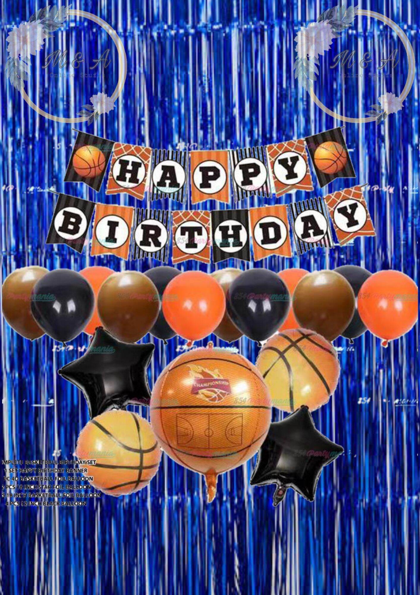 Basketball Theme Birthday Party Package Set #4 | Lazada PH