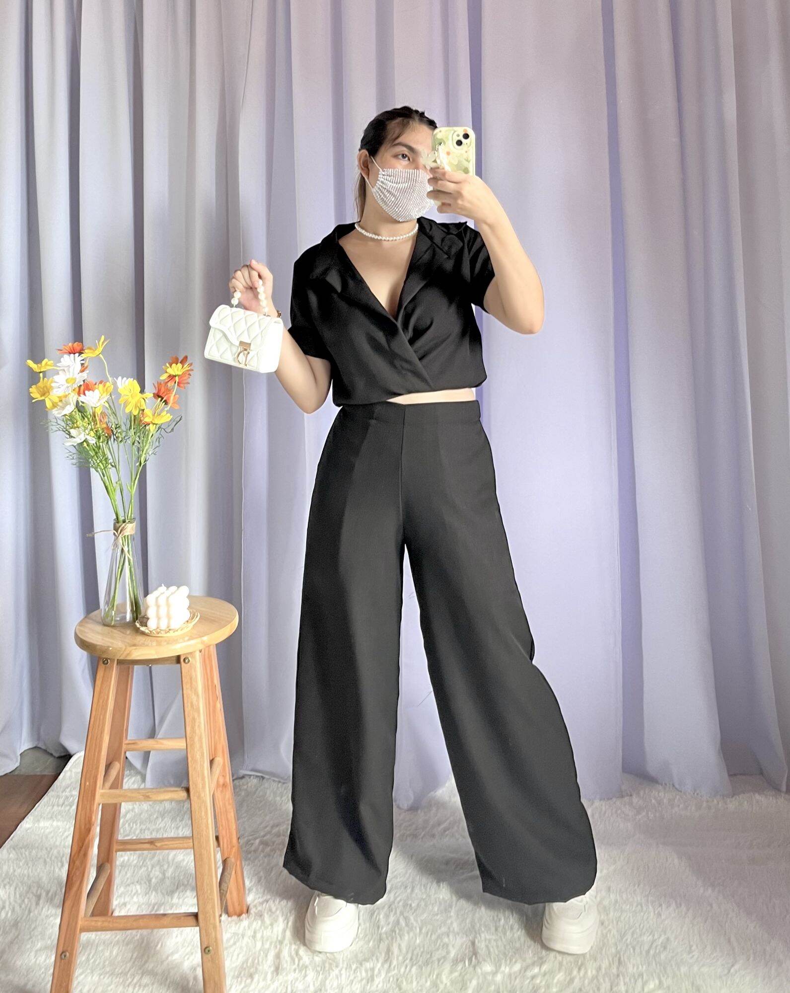 BLAIRE COORDS | TERNO PANTS | COLLAR TOP | Lazada PH