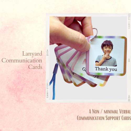 Lanyard Communication Cards, Non / Minimal Verbal Communication for ...
