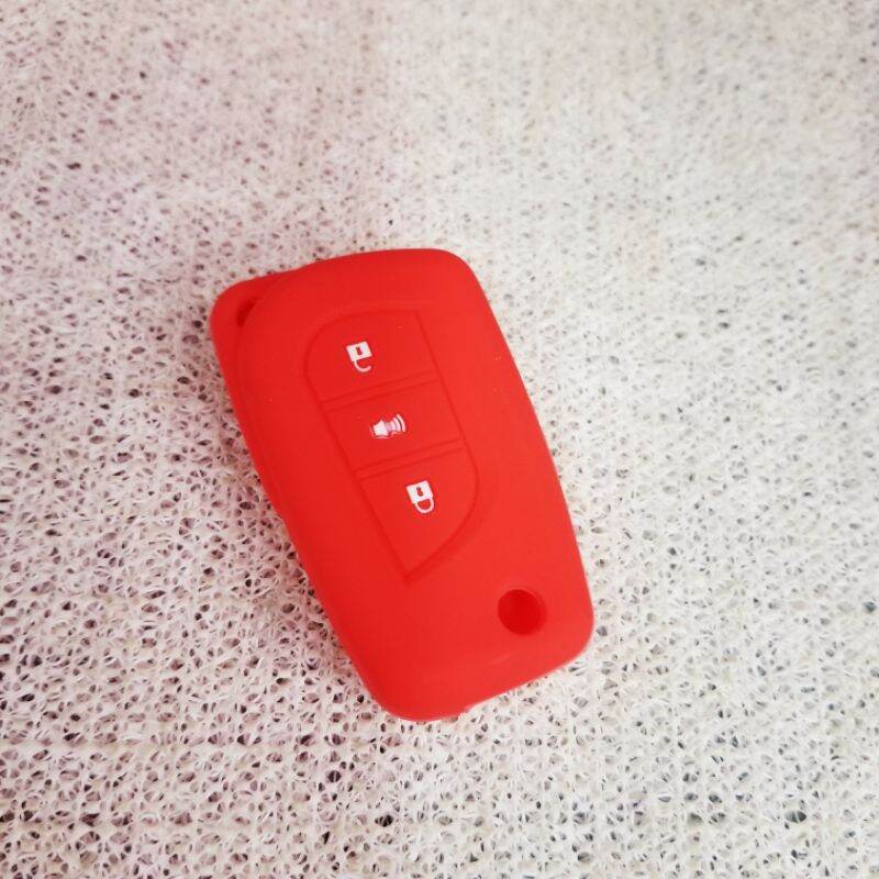 toyota innova, fortuner, hilux, altis, silicone flip key cover keychain ...