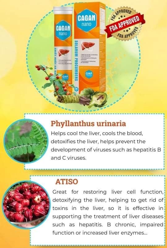 CAGAN NANO Helps Remover Hepatitis A,B,C and Cirrhusis, Liver Tumor 20 ...