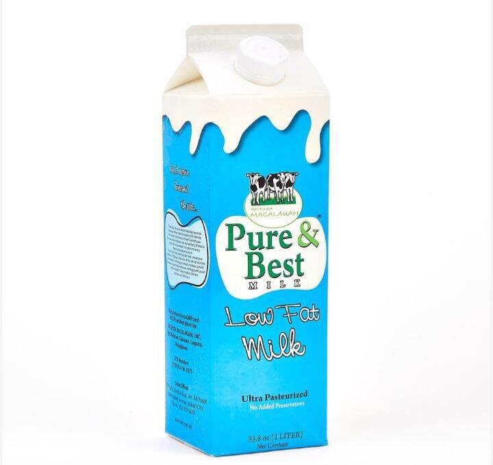 (RMarisse) Pure and Best Low Fat Milk 1L | Lazada PH
