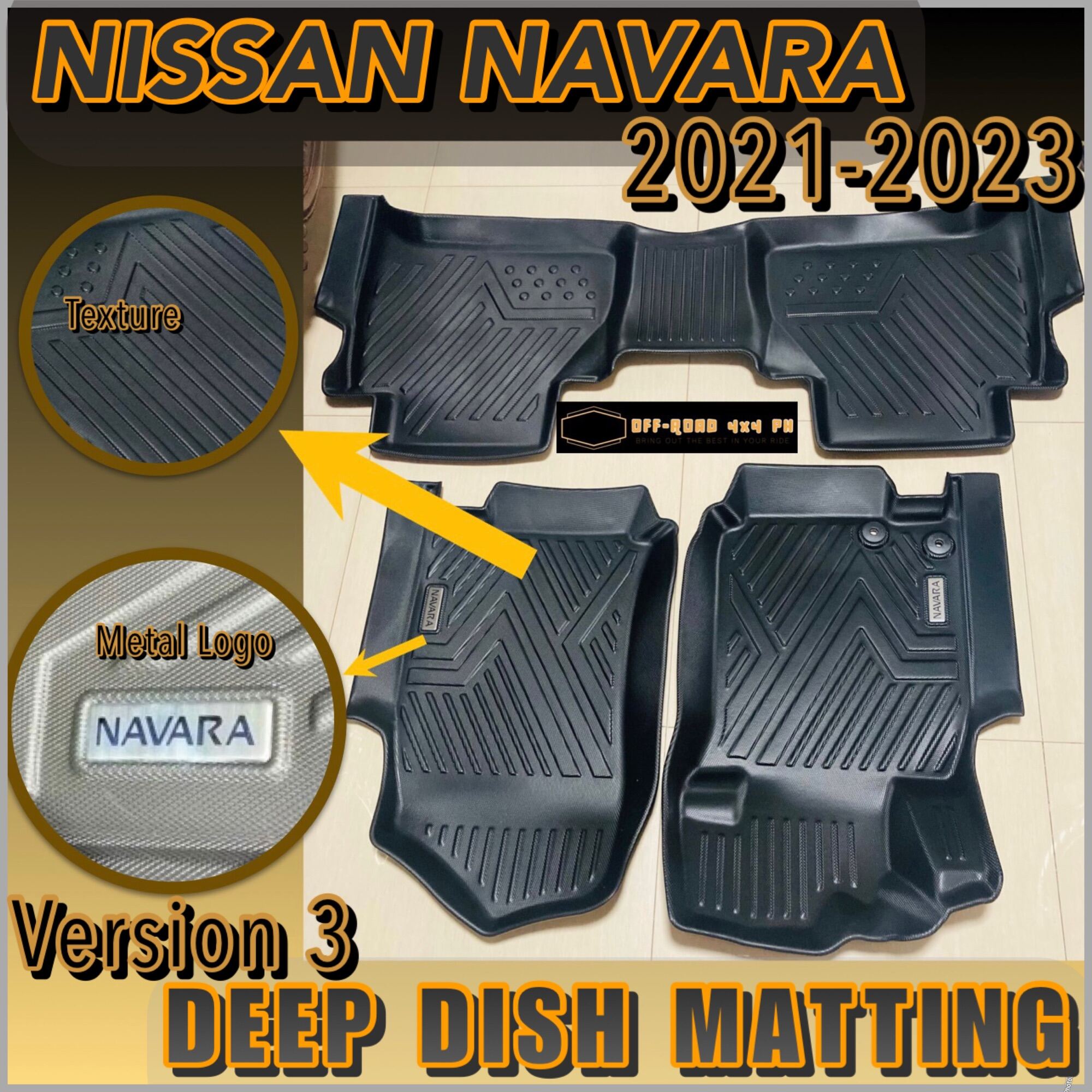 NISSAN NAVARA 2021-2023 DEEP DISH MATTING VL/VE/PRO 4X (navara ...
