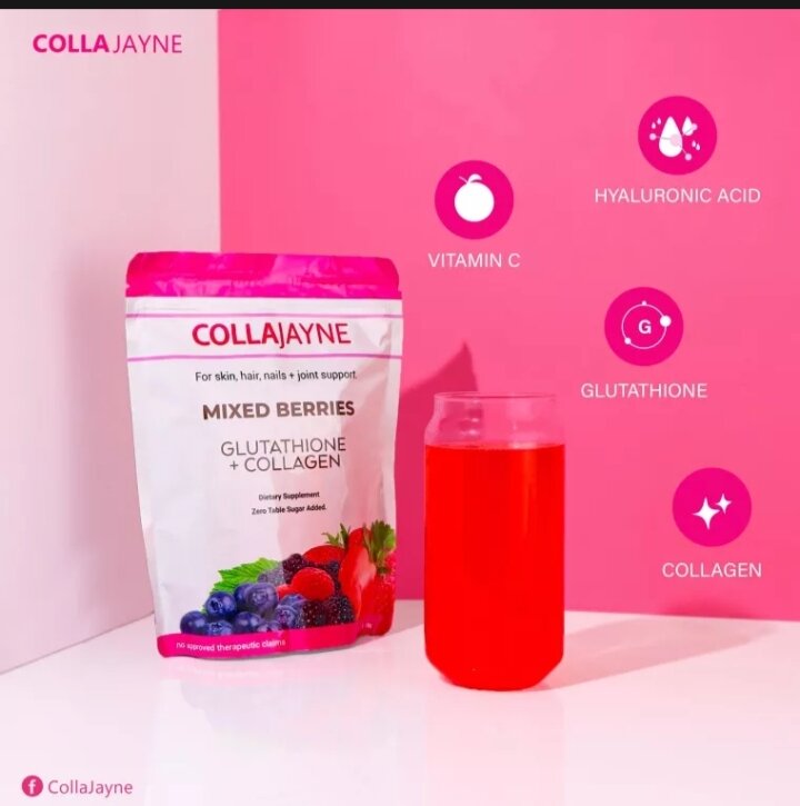 COLLAJAYNE (10pcs. sachets in One pack) Glutathione + Collagen + Vit. C ...