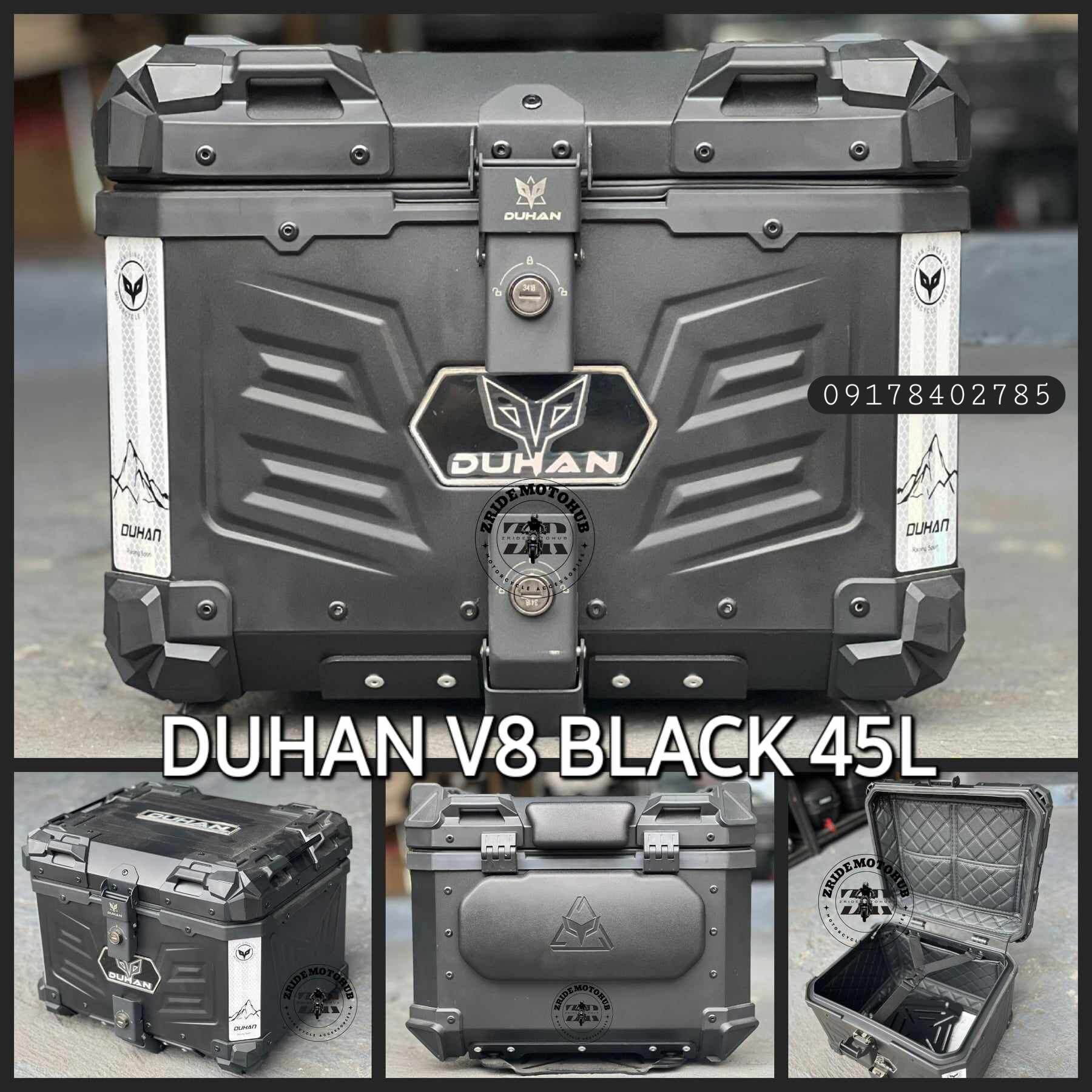 DUHAN ALLOY TOPBOX 45L with - ( backrest ) | Lazada PH