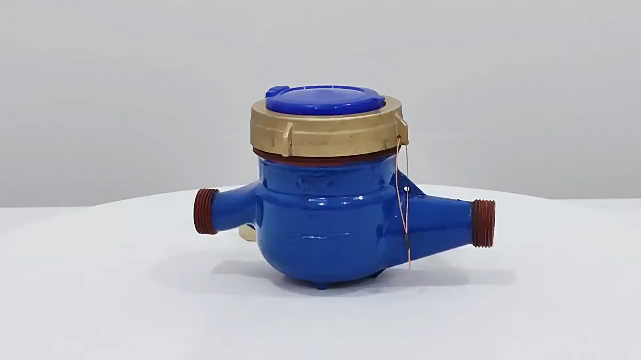 ZC 1/2 Inch 15mm Water Meter with Coupling Metal PVC Rotor Type Sub ...